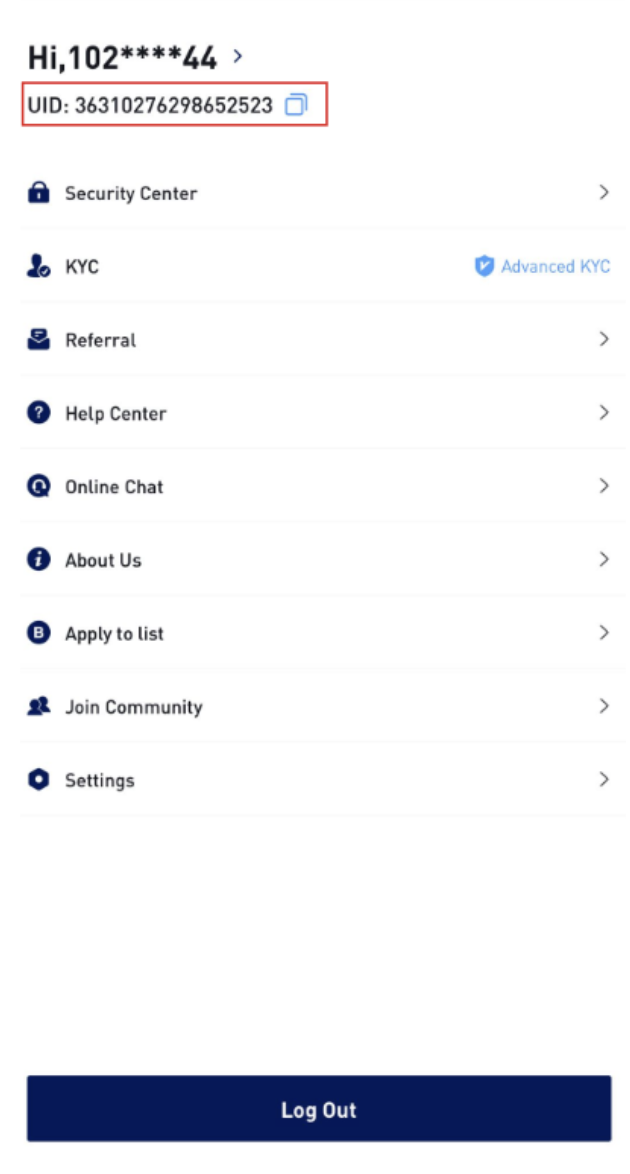 How to find my Coinstore User ID ( UID ) ? – Help Center