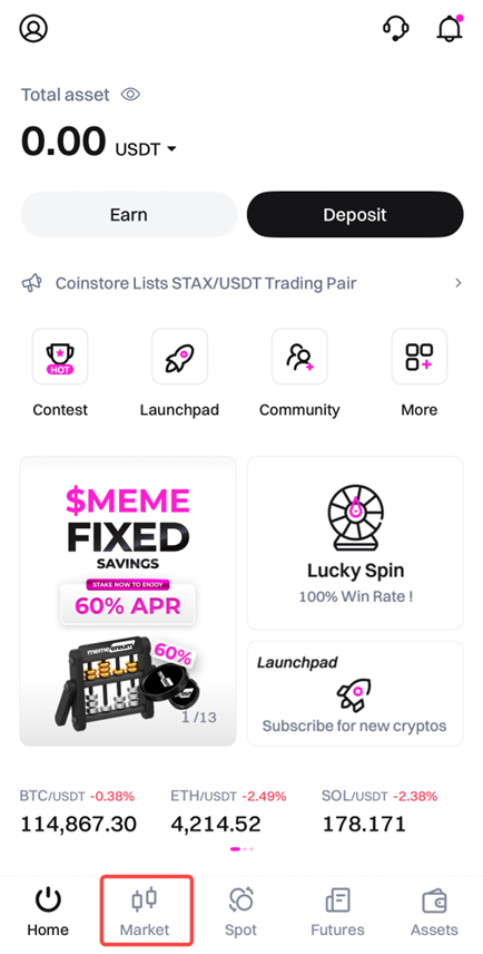 Coinstore Alpha Trading Guide (APP) – Help Center